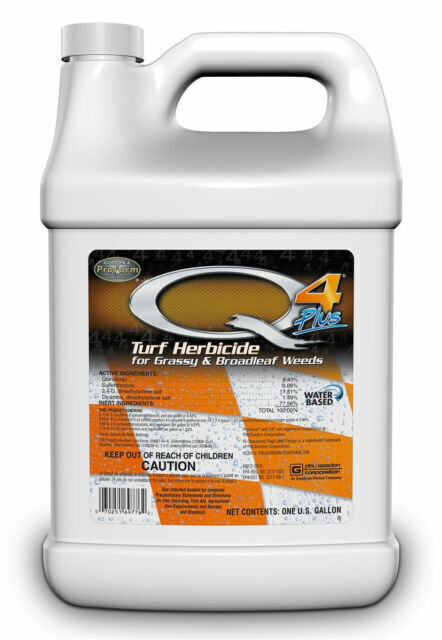 PBI/Gordon Q4 Plus Grassy and Broadleaf Weeds Turf Herbicide - 1 Gallon ...