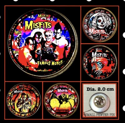 MISFITS PUNKROCK SMALL PINS EXCLUSIVE COLLECTION 🎸 LOT OF FIVE 🇺🇸 | eBay