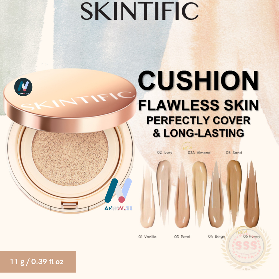 SKINTIFIC Full Coverage Perfect Cushion SPF35 PA++++ Long Lasting 02 ...