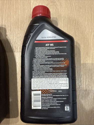 5-Quarts Toyota Lexus 00289-ATFWS Automatic Transmission Fluid WS ATF ...