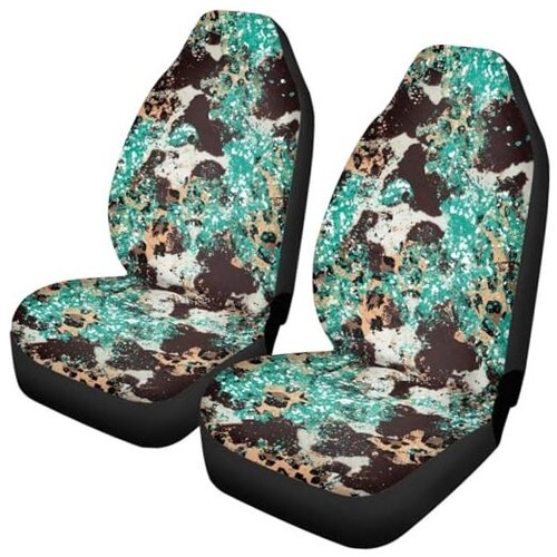 Horeset Print Auto Front Seats Protector for Men Women, Thin 2 Cow Spot ...