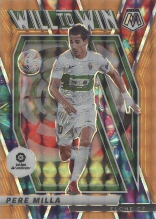 2021-22 Panini Mosaic La Liga - Will to Win Pere Milla #8 Fluorescent ...
