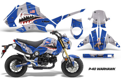 Dirt Bike Graphic Decals Stickers For Honda GROM 125 2013-2016 WARKAWK ...