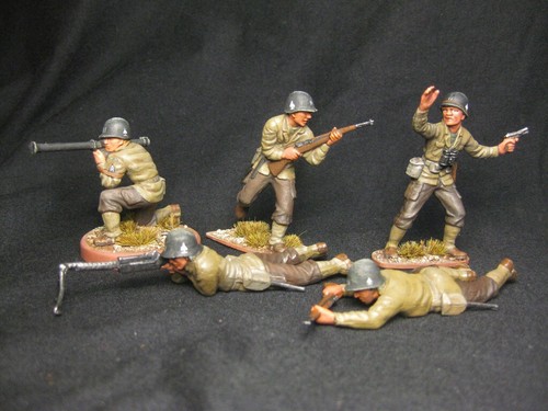 Commission for 5 Airfix WW2 US Infantry, Hand painted 1:32, 54mm 5 Toy ...