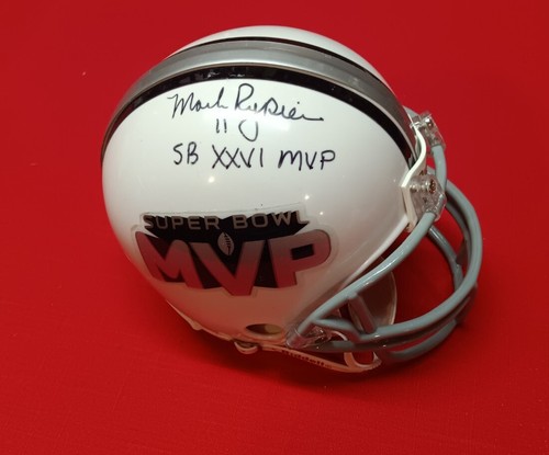Mark Rypien SB XXVI MVP Football Autographed Signed SUPER BOWL Mini ...