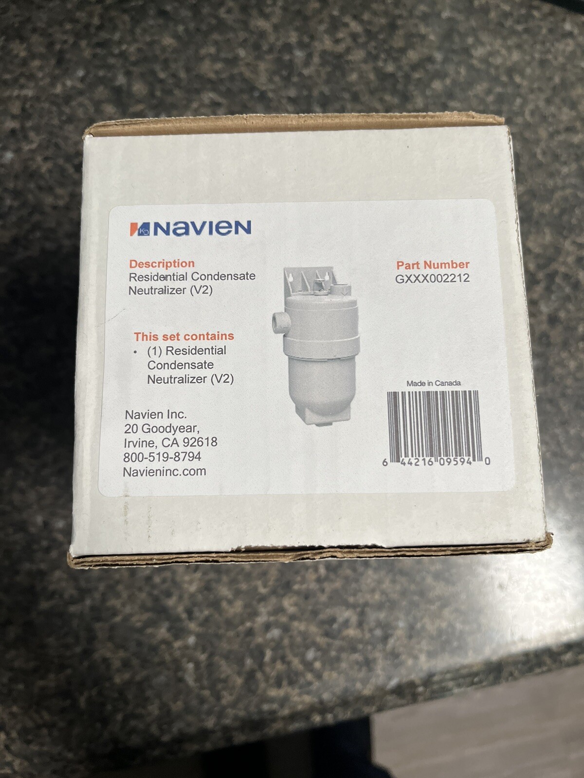 Navien Residential Condensat Neutralizer V2 GXXX002212 Brand New Sealed ...