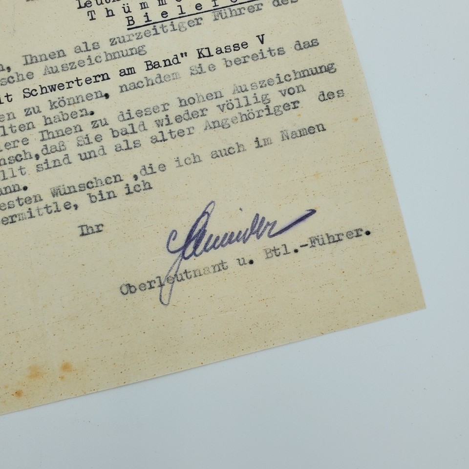 WWII WW2 German Original Barbarossa document Ukraine Crimea award medal ...