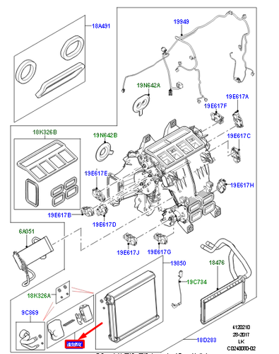 LR RANGE ROVER IV L405 Air Conditioner Expansion Valve LR072087 NEW ...