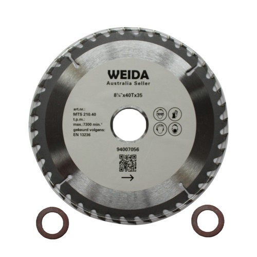 210mm Wood Circular Saw Blade Cutting Disc 8-1/4" 40T Bore 35mm K 2.2mm ...