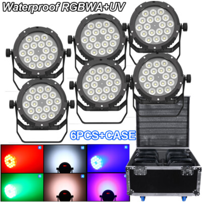 Waterproof 270W RGBWA UV 18LED Par Light DMX Party Light Stage Lighting ...