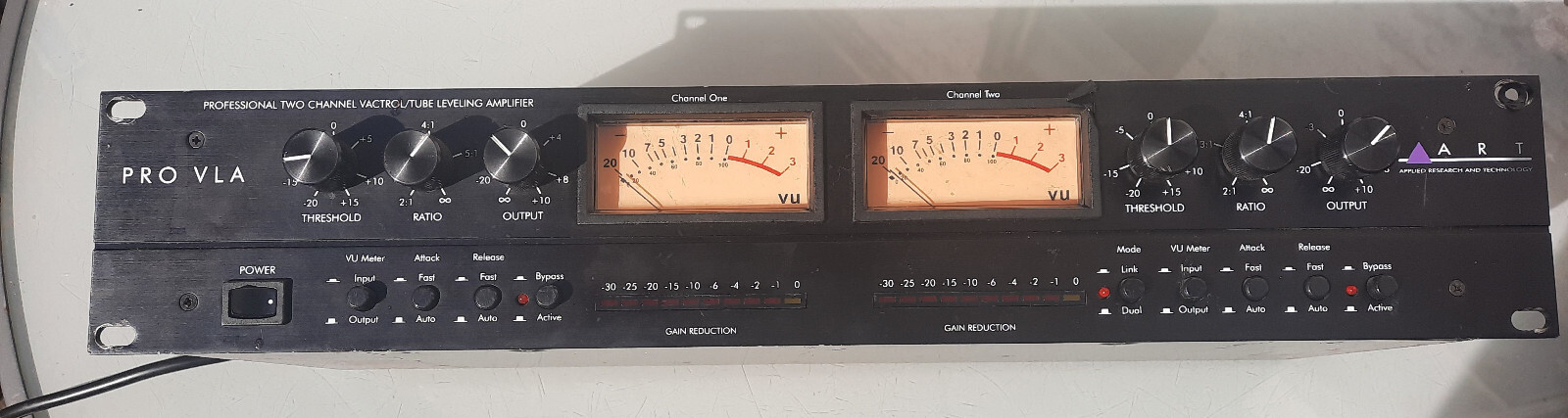 ART Pro VLA II Two Channel Vactrol-Based Compressor AS-IS (broken VU ...