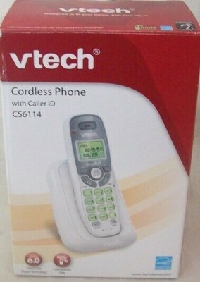 New Vtech CS6114 White Cordless Phone With Caller Id | eBay