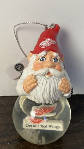 Detroit Red Wings NHL Gnome Snow-globe Character Christmas Ornament ...