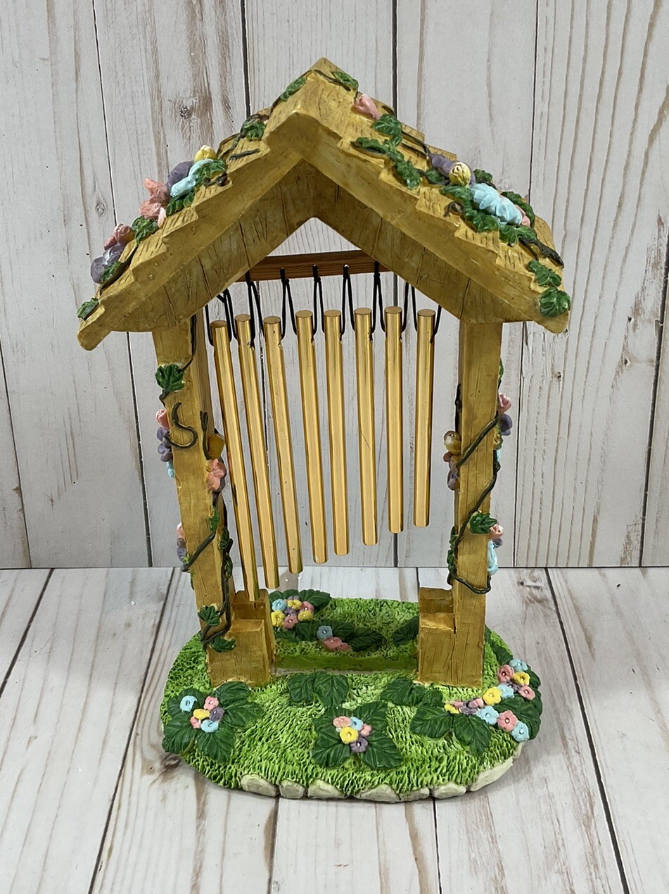 Table Top Wind Chime Floral Arbor Theme | eBay