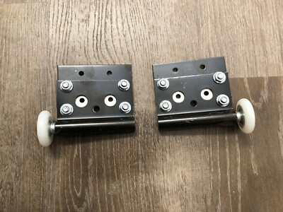 (2) WHITING 5600 BOTTOM ROLLER BRACKET ASSEMBLY W/ 2" ROLLERS - ROLL UP ...