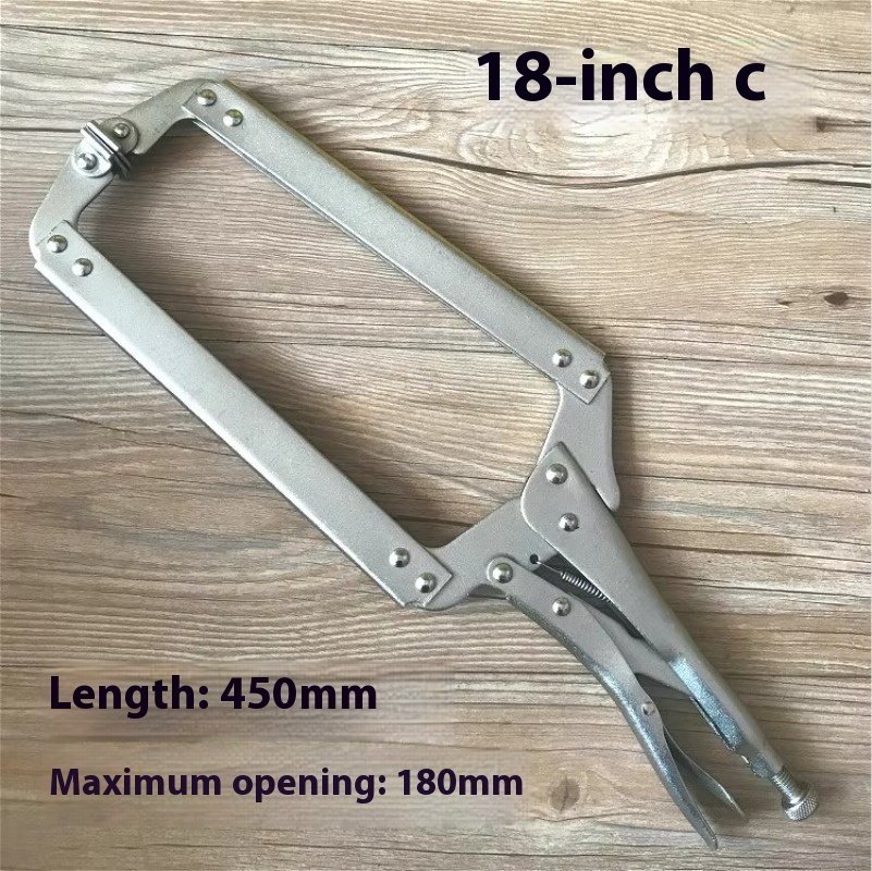 C-type Powerful Pliers Clamp Pliers Flat Mouth Flat Head Fixed Clamping ...