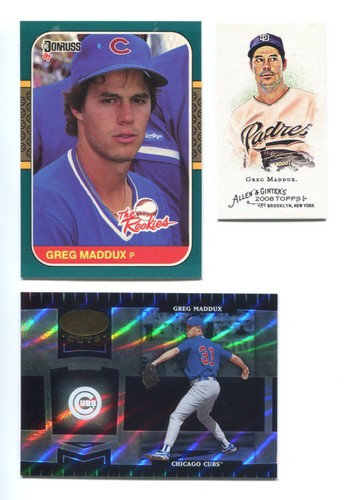 Greg Maddux 1987-2008 Baseball Card Lot of (3) | eBay