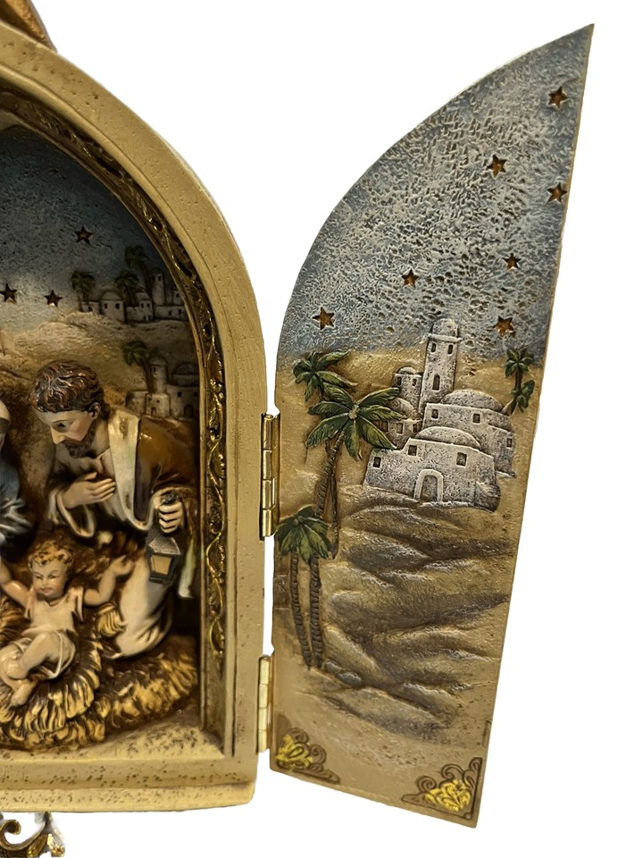 Joseph's Studio by Roman Holy Family Triptych Figurine 9.75”- Nativity ...