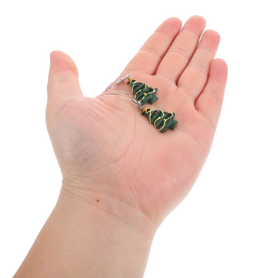 9 Pairs Christmas Earrings Women Eardrops Cartoon Dangle Earrings ...