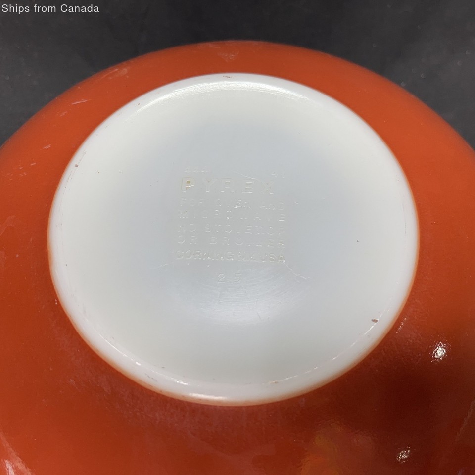 Pyrex 441-444 Autumn Harvest Orange Cinderella Bowl Set | eBay