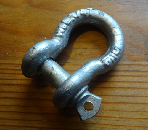 Galvanized Screw Pin Anchor Shackle, 5/16", WLL 3/4 Ton, 2"L x 1-5/8"W ...