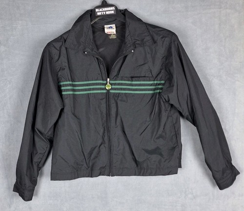 Vtg.Adidas 3 Stripe Black/green Warm Up Jacket RN 88387 Mens Size Lg | eBay