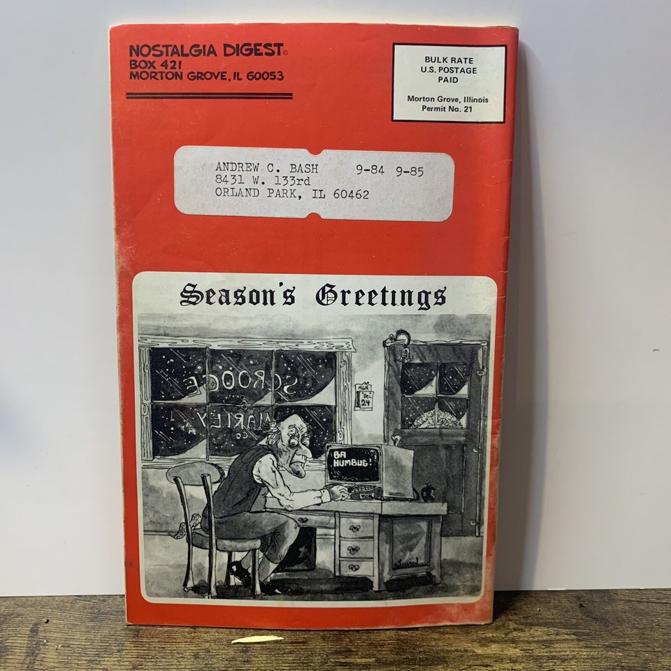 NOSTALGIA DIGEST and RADIO GUIDE MAGAZINE Red Skelton December 1984 ...