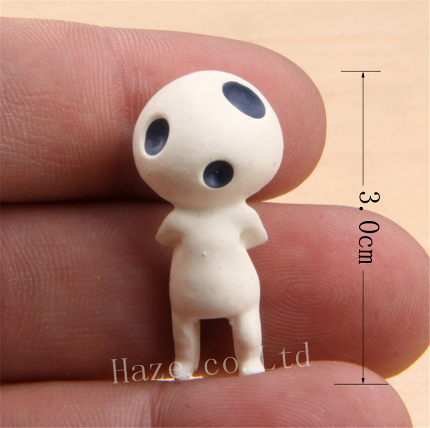 Hot 4pcs Studio Ghibli Princess Mononoke Forest Spirit Elf Kodama ...
