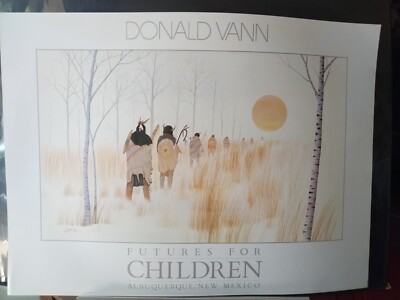 Donald Vann 25x34 Rare 1984 Vintage FUTURES FOR CHILDREN print NEVER ...