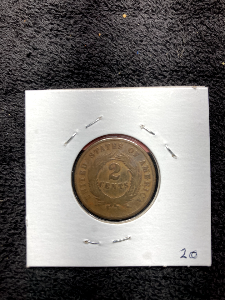 1865-P Two Cent Piece. Philadelphia Mint. Copper Coin. | eBay