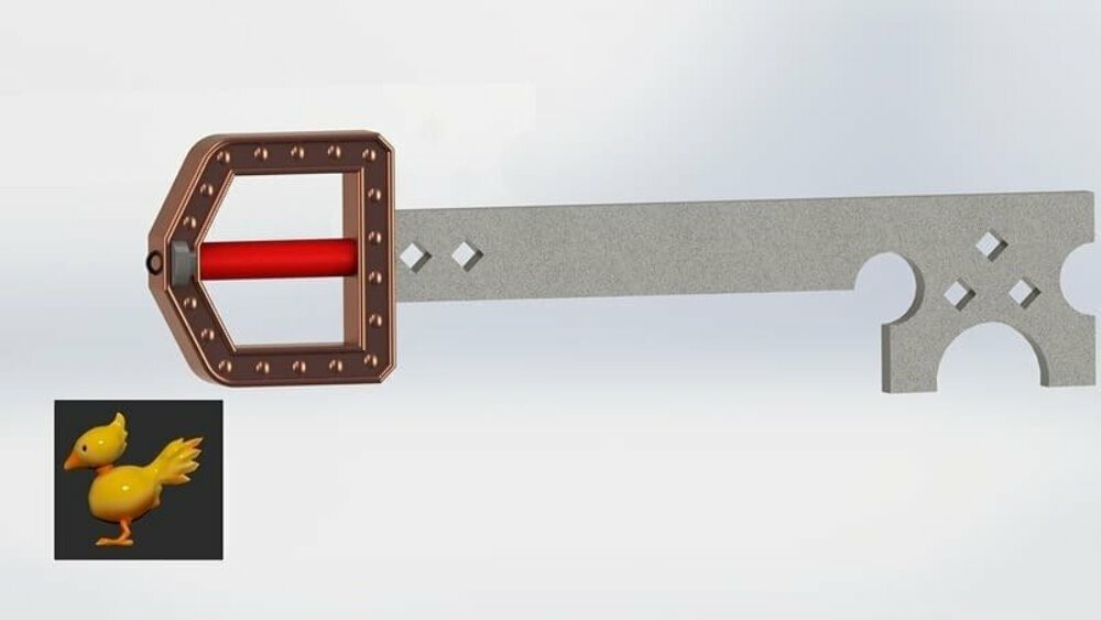 Metal Chocobo Keyblade