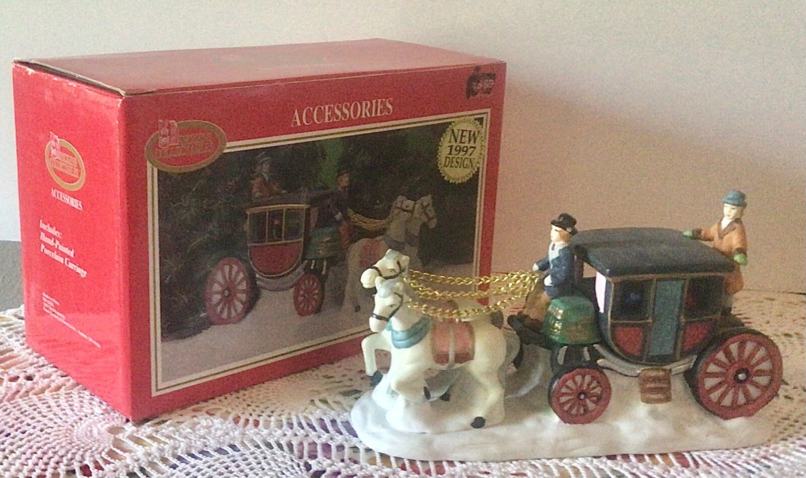 Dickens Collectables Accessories Horse Carriage Stagecoach 1997 With ...