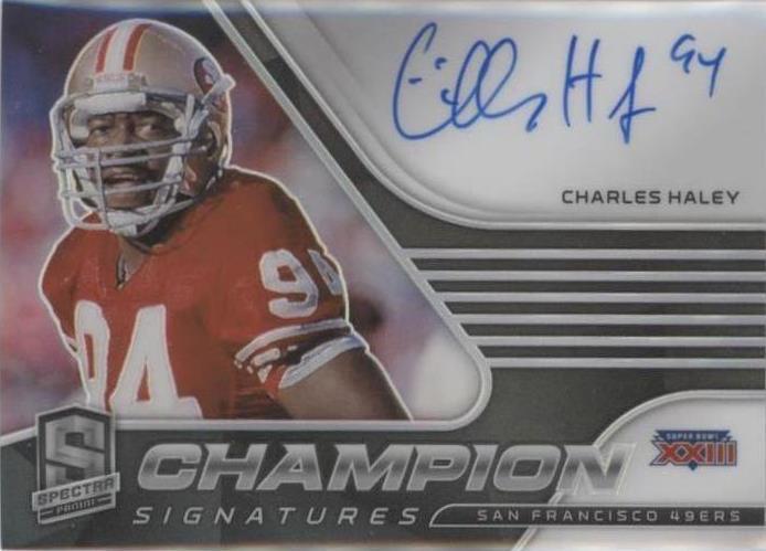 2021 Panini Spectra - Champion Signatures Charles Haley #CS-CHH /125 ...