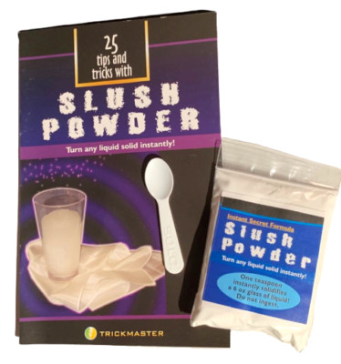 SLUSH POWDER + BOOK KIT 25 Magic Tricks Booklet Vanish Science White Gell Water | eBay