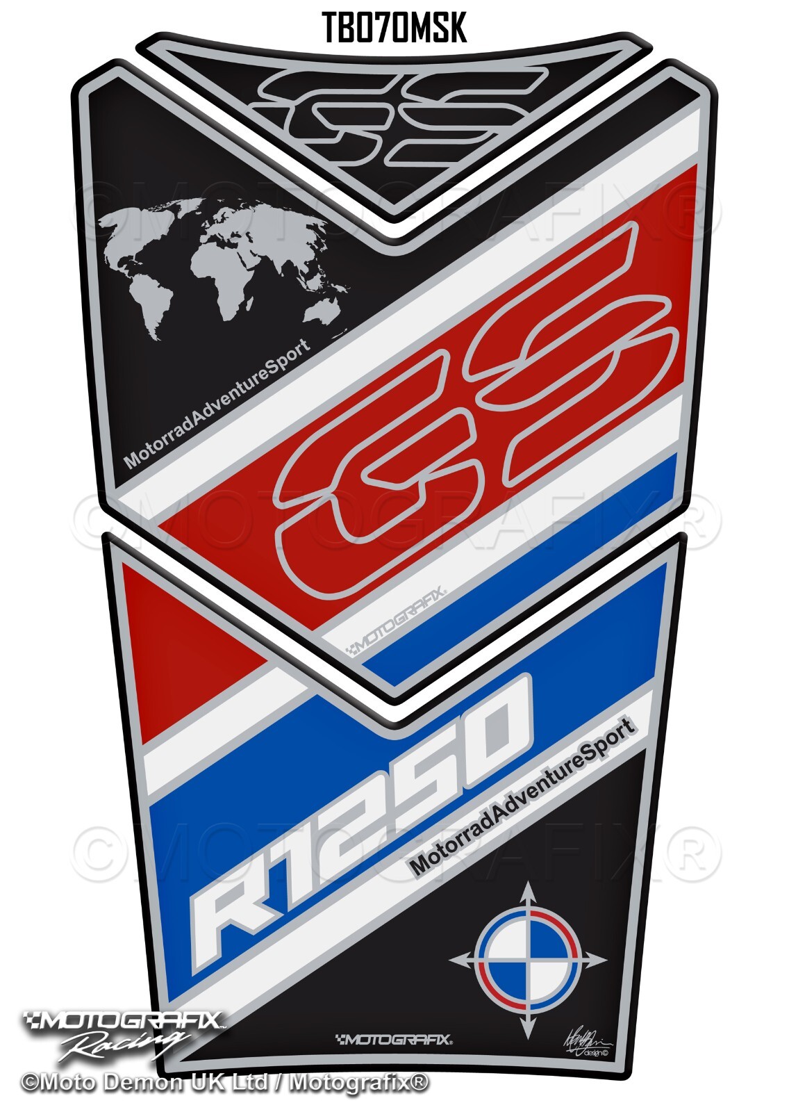 BMW R1250GS Adventure Rallye 2023 2024 Tank Pad Protector Gel Paint ...