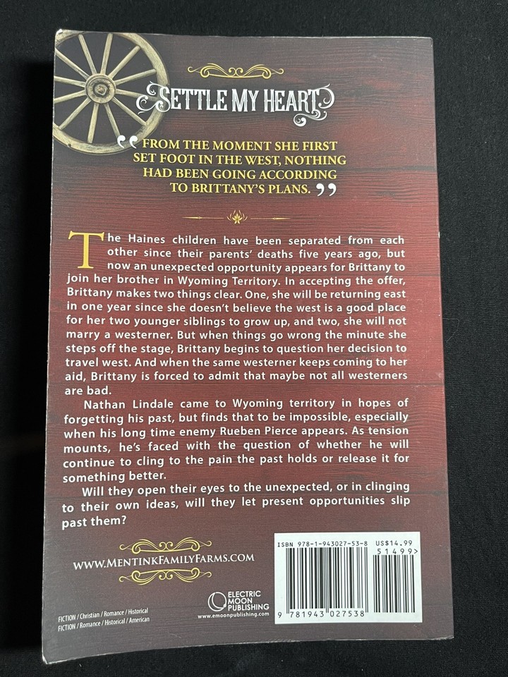 Settle My Heart by Alena Mentink 9781943027538 | eBay