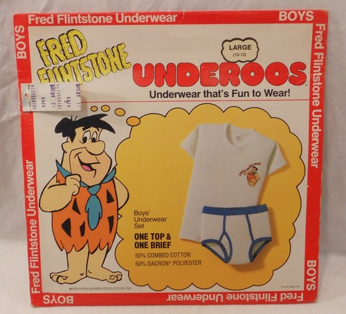 Vintage 1979 Boys Underoos PACKAGE ONLY empty Fred Flintstone | eBay