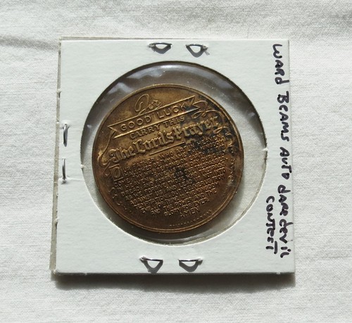 VINTAGE WARD BEAM AUTO DAREDEVIL COIN TOKEN GOOD LUCK LORDS PRAYER | eBay