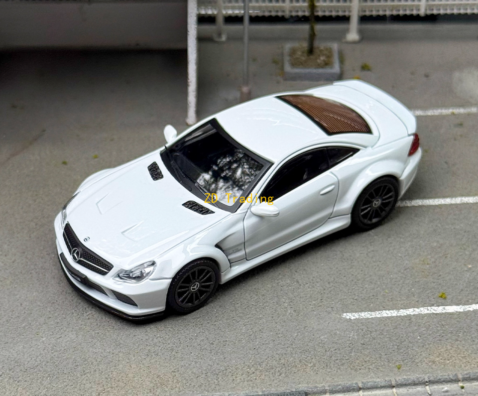 ZD GUM 1:64 White SL65 R230 Coupe Sports Model Diecast Metal Car BN | eBay