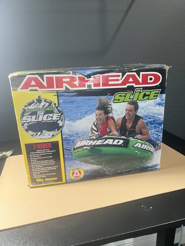 NIB Airhead Slice 2 Rider Towable Tube for Boating Green 779423396204 ...