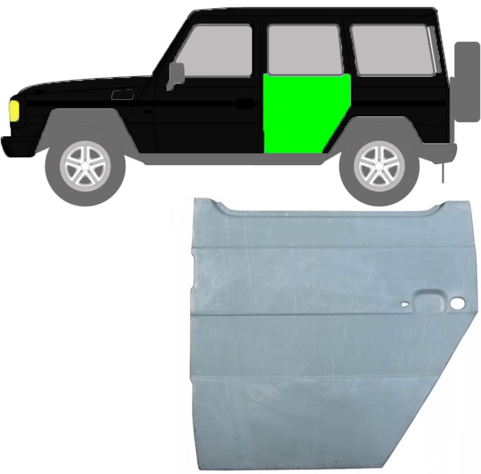 High Door Panel for Mercedes G – Class W460 W461 W463 1979–2021 Rear ...