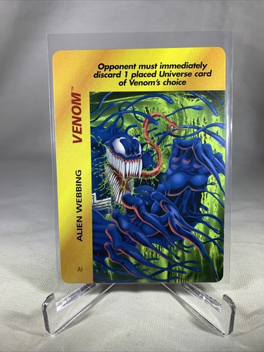 1995 Marvel Overpower Collectible Card Game Venom Card Alien Webbing | eBay