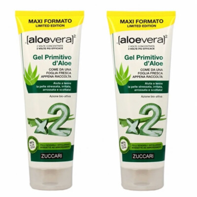 Aloevera2 Gel Primitivo D'Aloe Zuccari 250m - 2 PEZZI Protegge, Ripara ...