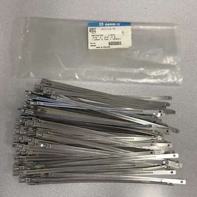 Band-It Multi-Lok Ties- Stainless Steel- .010" x .276" x 9"- AE6029 ...