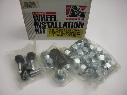 Gorilla 70984 1/2" 13/16 Hex 60 Degree Wheel Lug Nuts W/ 4 Wheel Locks ...
