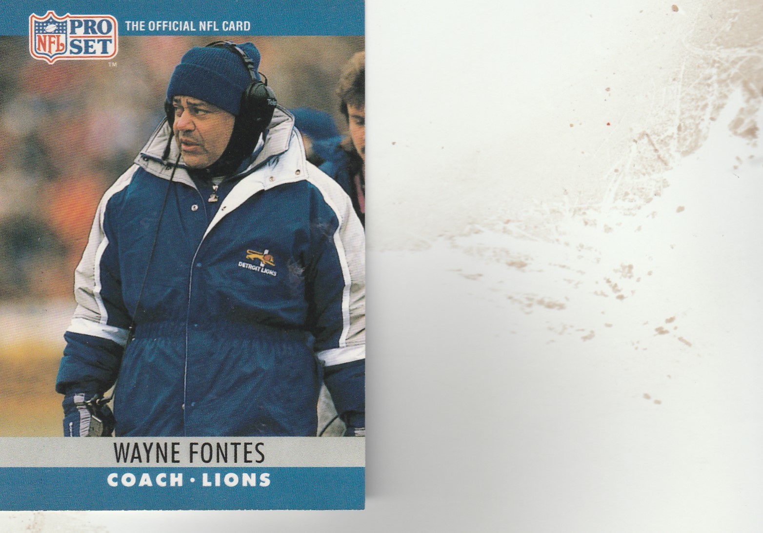 FREE SHIPPING-MINT-1990 Pro Set #106 Wayne Fontes COACH LIONS | eBay