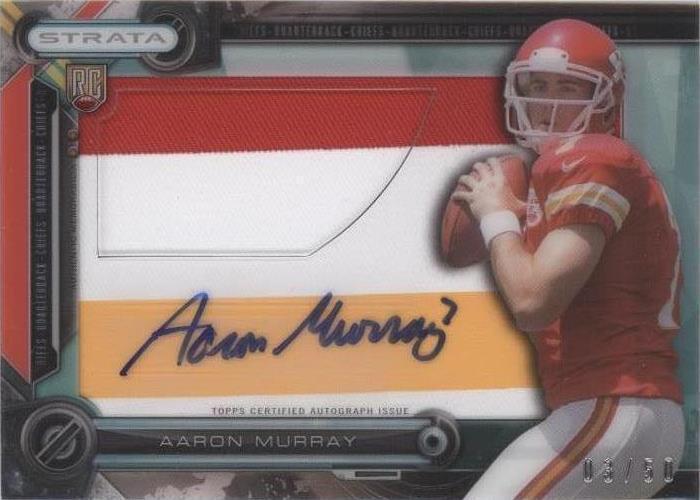 2014 Topps Strata - Clear Cut Autograph Rookie Relics Aaron Murray # ...