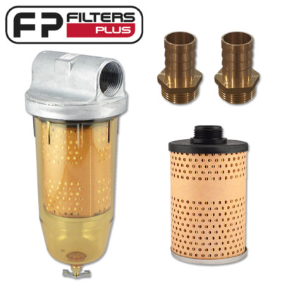 B10-ALBSP Bulk Tank Fuel Water Separator + Fittings + Spare Filter ...