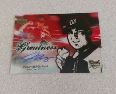 2006 Upper Deck Clear Path To Greatness Auto #134 Jason Bergmann ...