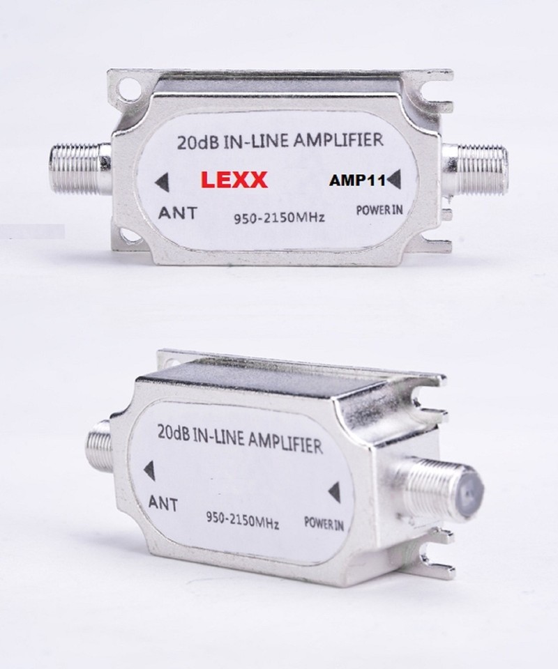 SATELLITE INLINE AMPLIFIER SIGNAL BOOSTER DISH NETWORK ANTENNA AMP ...